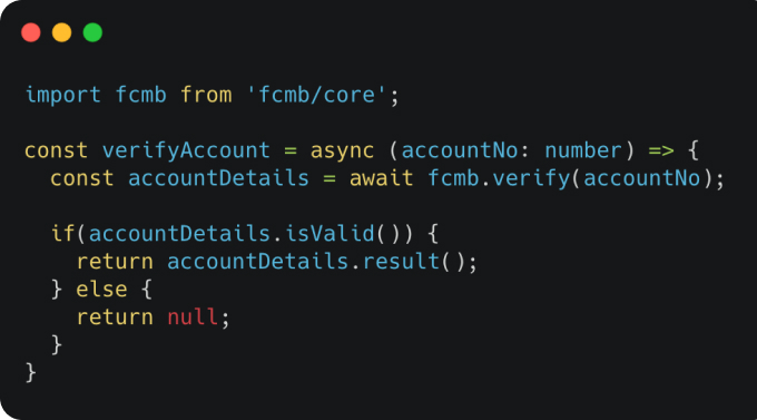 Home - FCMB Open Banking - developer portal
